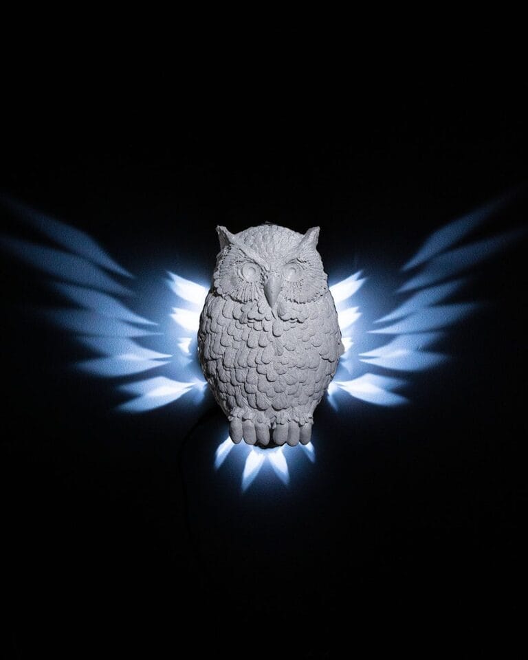 Day Owl – LED Owl Light Home Decor Kingfisher 3D Printing